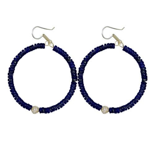 Lapis Hoop | Heather Ford Designs