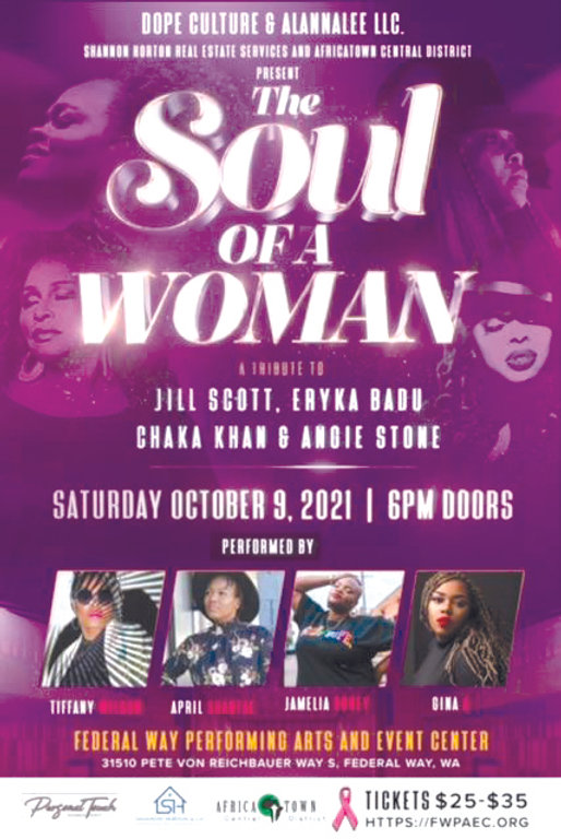 Sat. October 9, 2021 Jill Scott, Eryka Badu, Chaka Khan & Angie Stone
