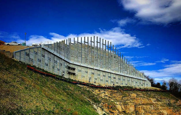 Yeager Airport Retaining Wall