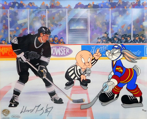WAYNE GRETZKY Signed Limited Edition Cel Bugs Bunny Looney Tunes Art ...
