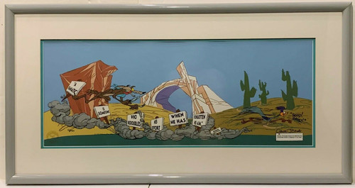 The FANATIC Chuck Jones Signed Wile Coyote Road Runner Limited Edition ...
