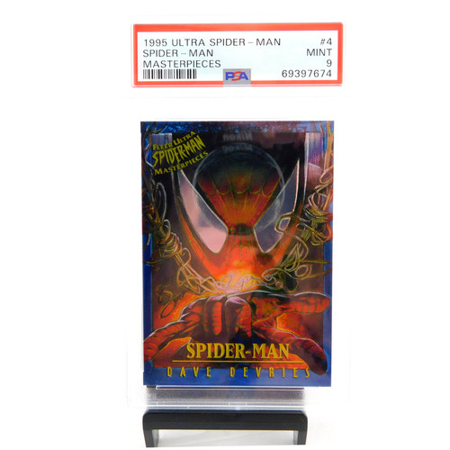 Marvel 1995 ULTRA Spider-Man Masterpieces PSA 8 SPIDER-MAN #4 ...
