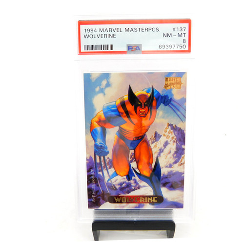 1994 Marvel Masterpieces #137 WOLVERINE PSA 8 NMT | ANIMATION AMERICA