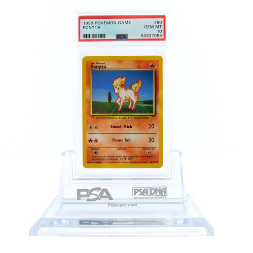 PONYTA #60 Pokemon Base Set 1999 PSA 10 GEM MINT | ANIMATION AMERICA