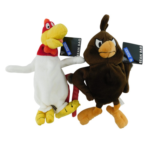 FOGHORN LEGHORN and Henry Chicken Hawk Set Warner Bros Bean Bag Plush ...