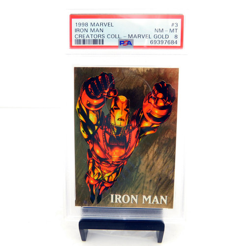 1998 Marvel Creators Collection IRON MAN #3 Gold PSA 8 NM-MNT ...