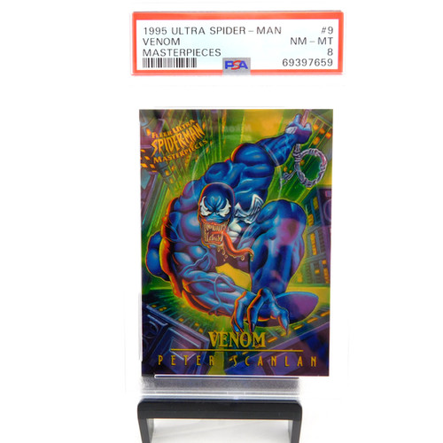 Marvel 1995 ULTRA Spider-Man Masterpieces PSA 8 VENOM #9 | ANIMATION ...