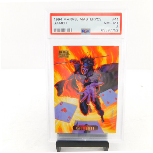 1994 Marvel Masterpieces #41 GAMBIT PSA 8 NMT | ANIMATION AMERICA
