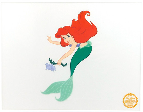LITTLE MERMAID Sericel 1989 Limited Edition Cel Ariel Art Cell ...