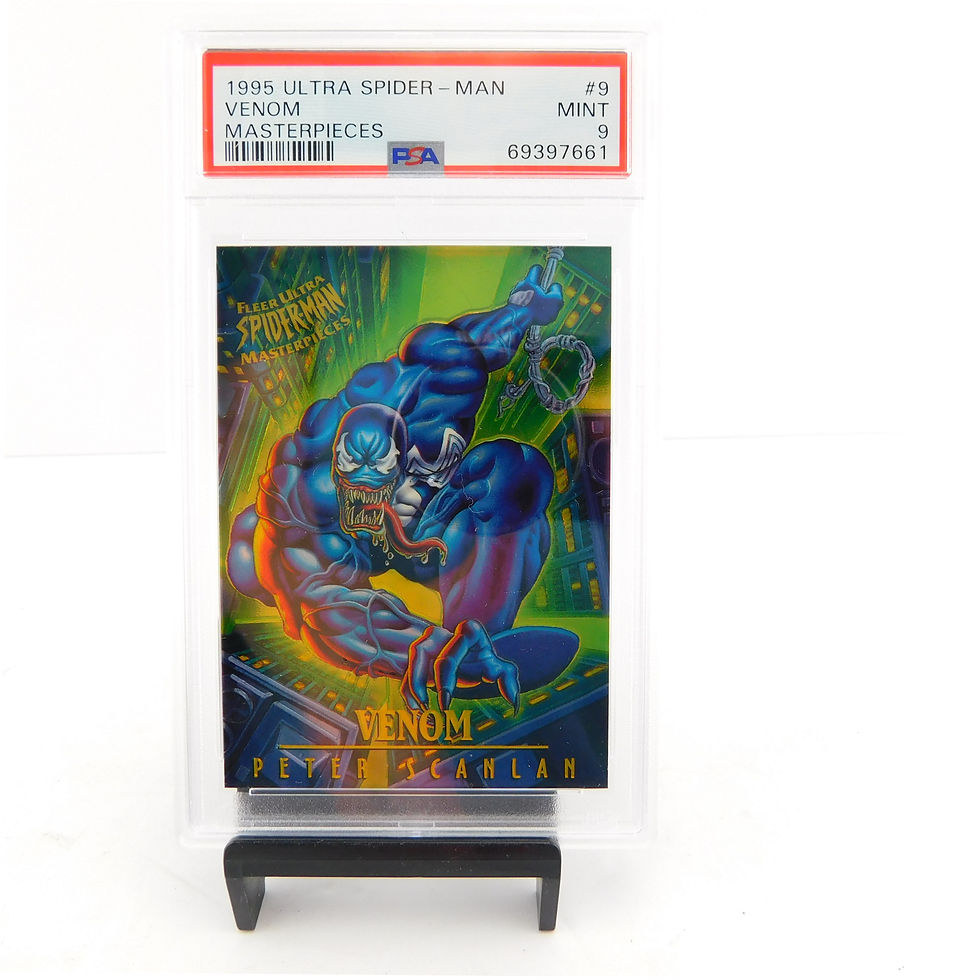 Marvel 1995 ULTRA Spider-Man Masterpieces PSA 9 VENOM #9 | ANIMATION ...