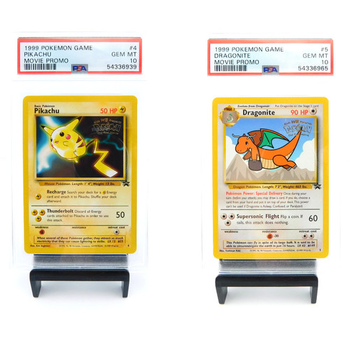 1999 Dragonite + Pikachu Movie Promo PSA 10 set Pokemon Card Game ...
