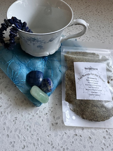 Tea Sets for the Chakras; Throat Chakra | Bare Roots Energy