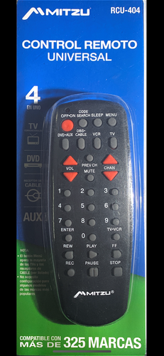 Control Remoto Universal Mitzu | Mexdecom