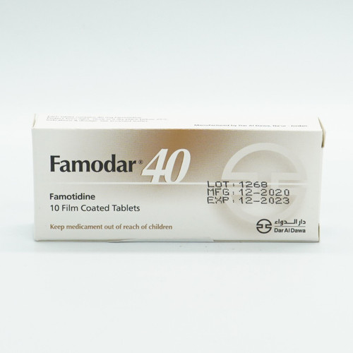 FAMODAR 40MG 10 TABLETS | IBN RUSHD PHARMACY