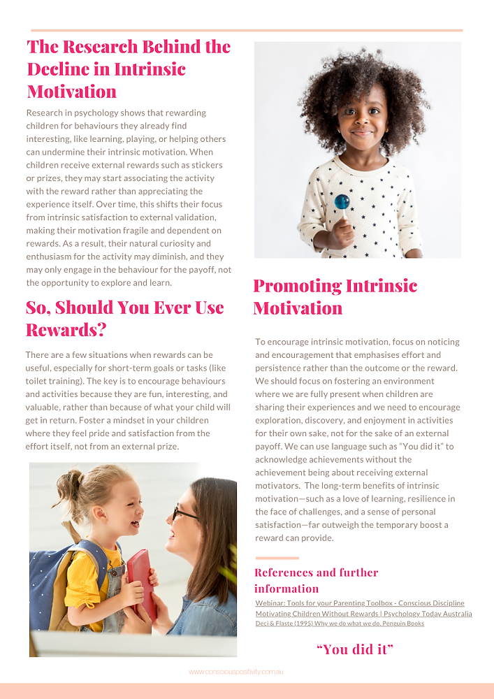 Why Rewards Can Undermine Your Child’s Motivation: The Hidden Costs of ...