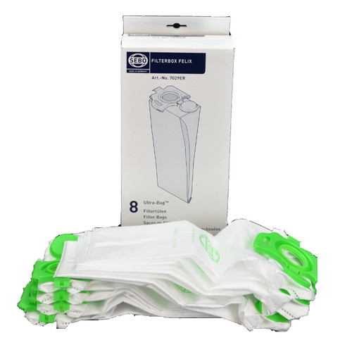 SEBO Felix Filter Bags - 8 Pack | The House of Vacuums