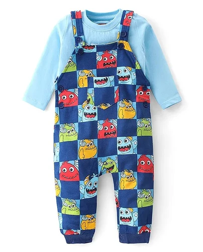Dungaree Set Boys - Monstors | Maitreyee