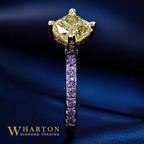 Exquisite Natural Pink and Yellow Diamond Engagement Ring | Wharton ...