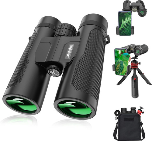 Kylietech Binoculars 12X 42 High Power Binoculars Compact Clear Vision ...