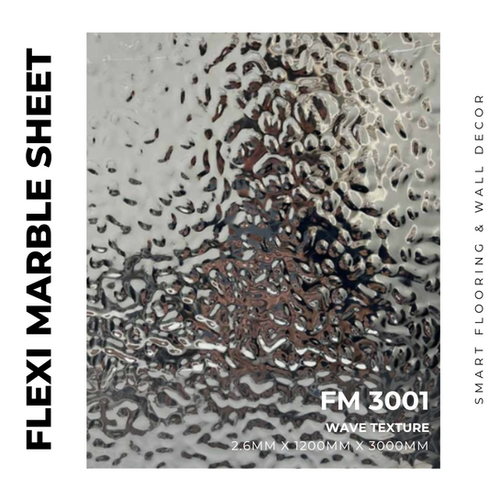 Flexi Marble Sheet - Wave Texture - FM 3001 | Smart Flooring