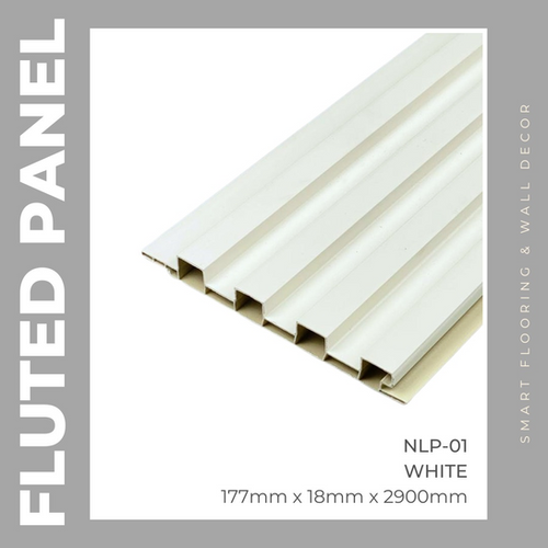 FLUTED PANEL - NLP-01 (White) | Smart Flooring
