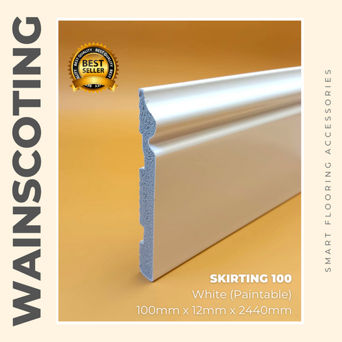 Wall Skirting 100mm - White | Smart Flooring