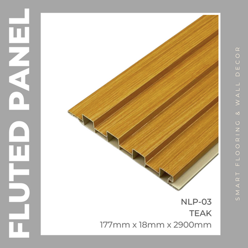 FLUTED PANEL - NLP-03 (Teak) | Smart Flooring