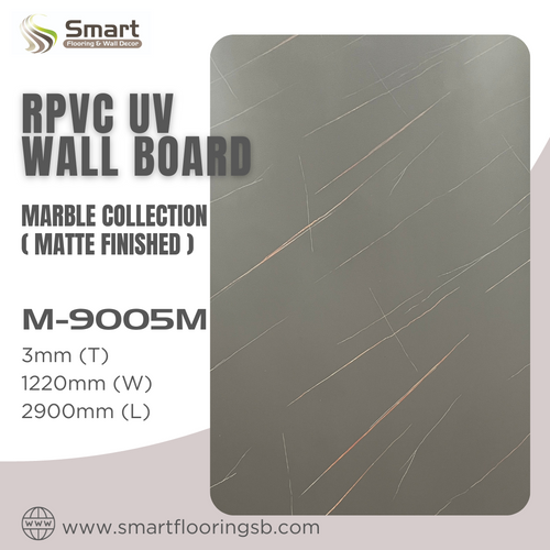 RPVC UV WALL BOARD - M-9005M | Smart Flooring