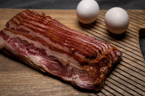 Hickory Smoked Beef Bacon (1lb) | Coyne Family Farm LLC