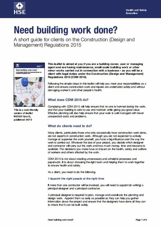 What are CDM 2015 Regulations?