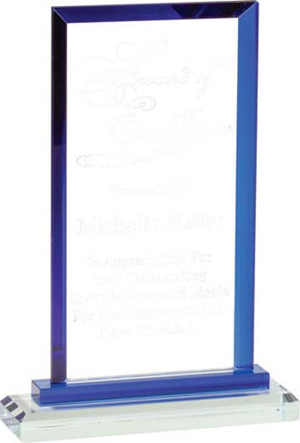Premium Clear Glass Rectangle Award | Wraith Industries