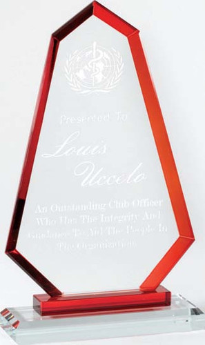 Premium Clear Glass Apex Award | Wraith Industries