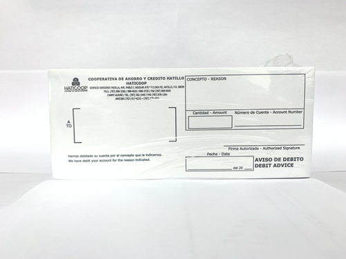 Hoja de Aviso Débito | Haticoop