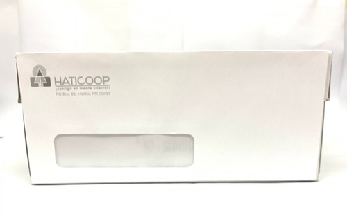 Sobre con ventanilla logo (B/N) | Haticoop