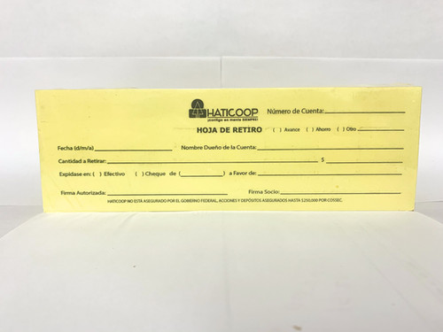 Hojas de Retiro | Haticoop