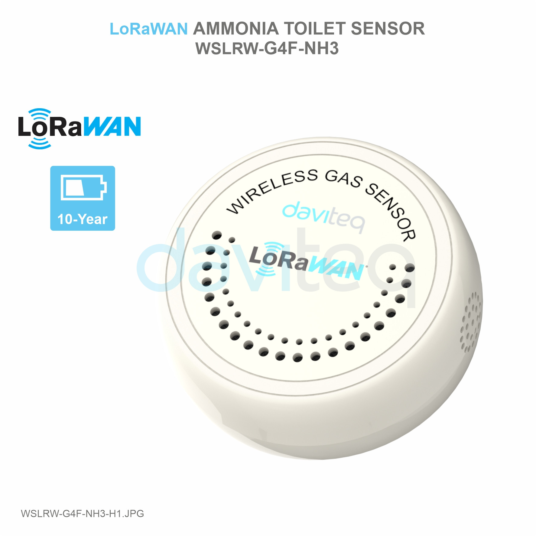 LoRaWAN Toilet Odor Sensor for Smart Restroom Monitoring