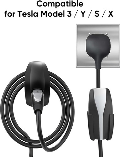 Tesla Wall Mount Charger & Cable Organizer for Model 3/Y/S/X 2017-2026