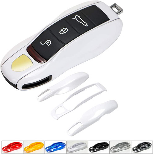 3-Piece Painted Key Fob Shell Cover Compatible with Porsche Car Keys ...