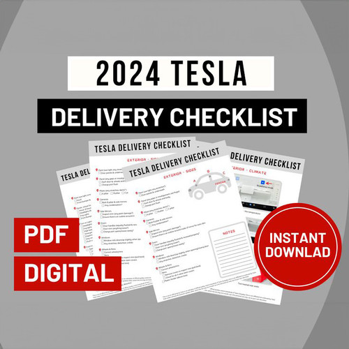 Tesla Delivery Checklist | AccessoriesForTesla