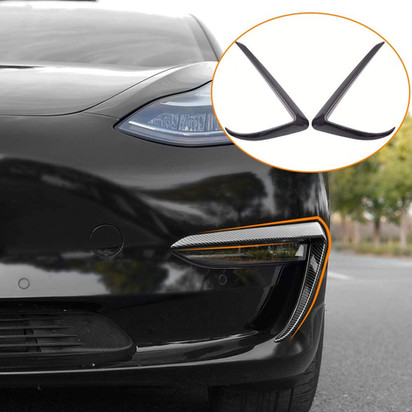 Tesla Model 3 Accessories | Fog Light Canards / Eyelids