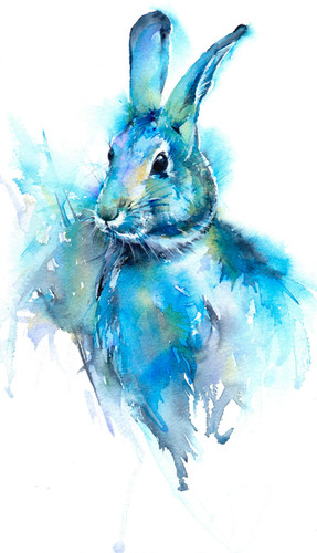 Rabbit, Original Watercolour Painting | Anjana Cawdell Art