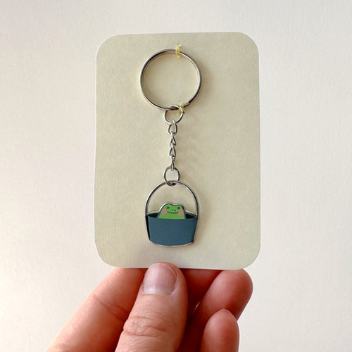 frog bucket keychain | Sophie Geneva Page
