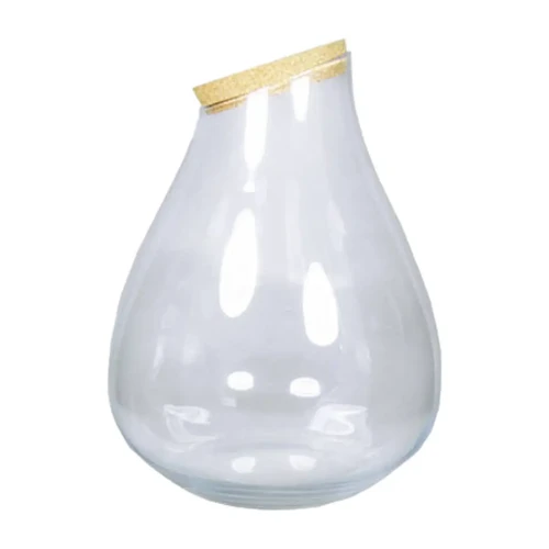 Terrarium Jar 'Drop' with Cork Plug - 30 cm Glass Container