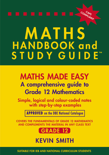 Maths Handbook & Study Guide Grade 12 | Clowder Bookstore