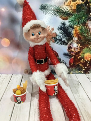 Elf sized bucket of fried food | sistersdreaming