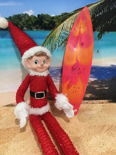 Elf surf board | sistersdreaming