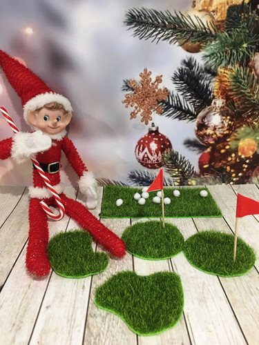 Elf candy cane golf course | sistersdreaming