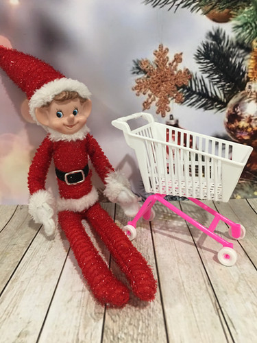 Elf shopping trolley | sistersdreaming