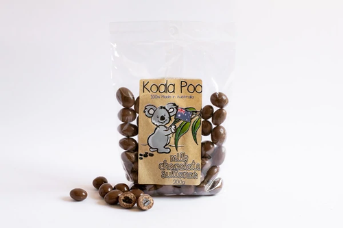 Australiana Koala Poo - Milk Chocolate Sultanas 200g | Macadamia Sales