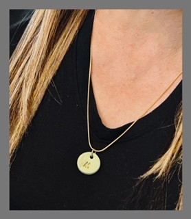 Clay Monogram Necklace | Prairie Art